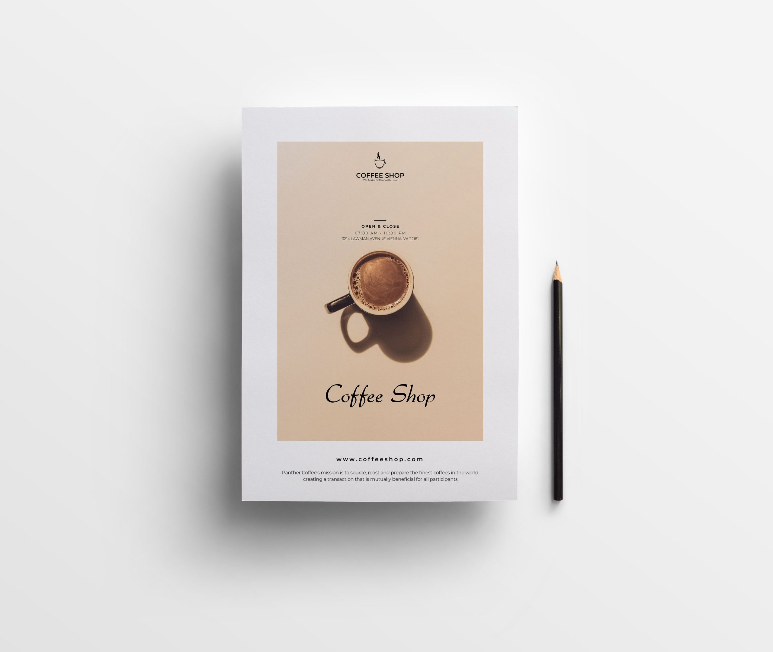 Minimal Flyer Print-Ready Template - Munez Studio