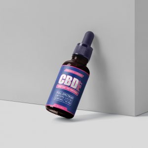 Full Spectrum CBD Oil for Cats and Dogs label template - Munez Studio
