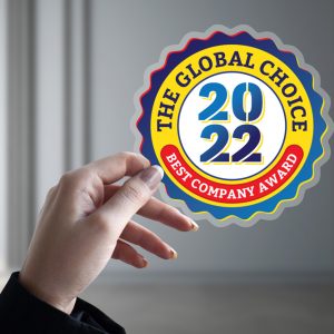 Best Company Award Sticker print-ready editable - Munez Studio